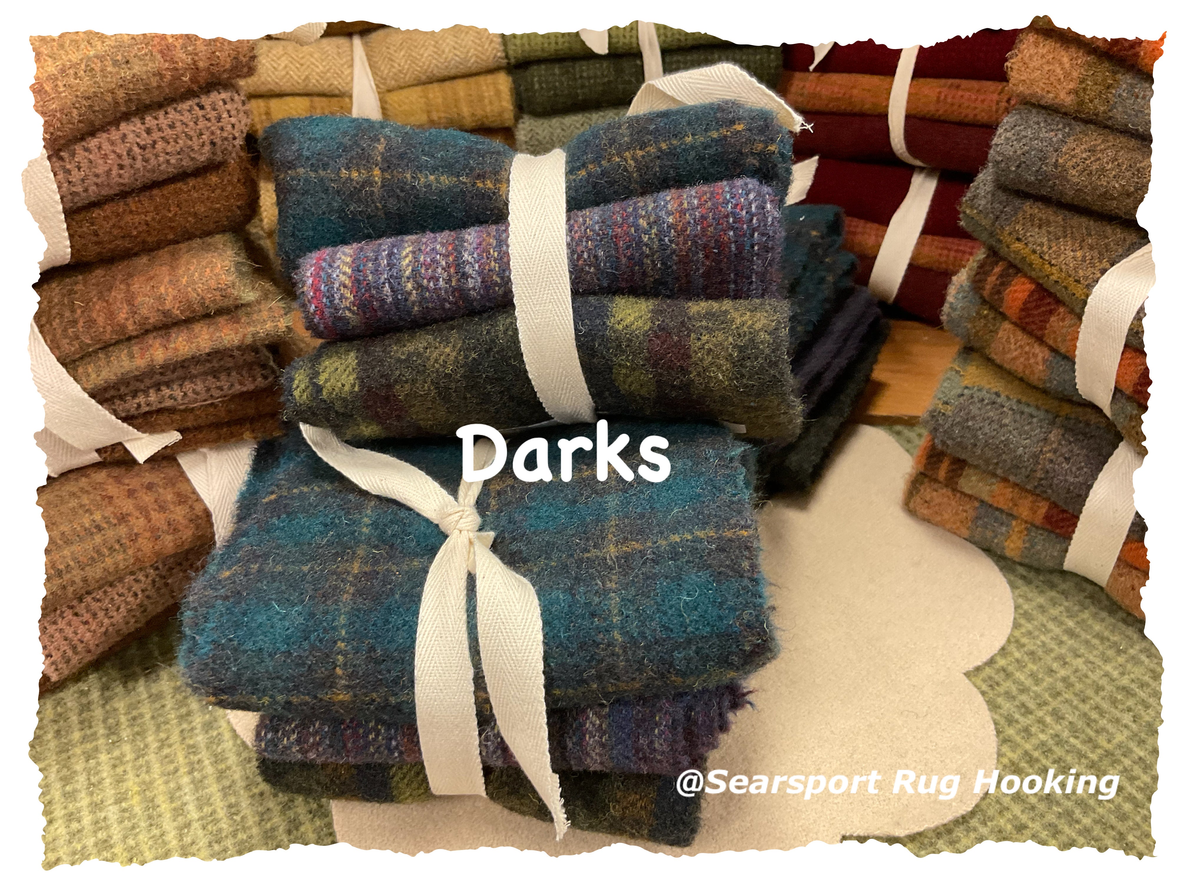 Washed Wool bundles – Searsport Rug Hooking