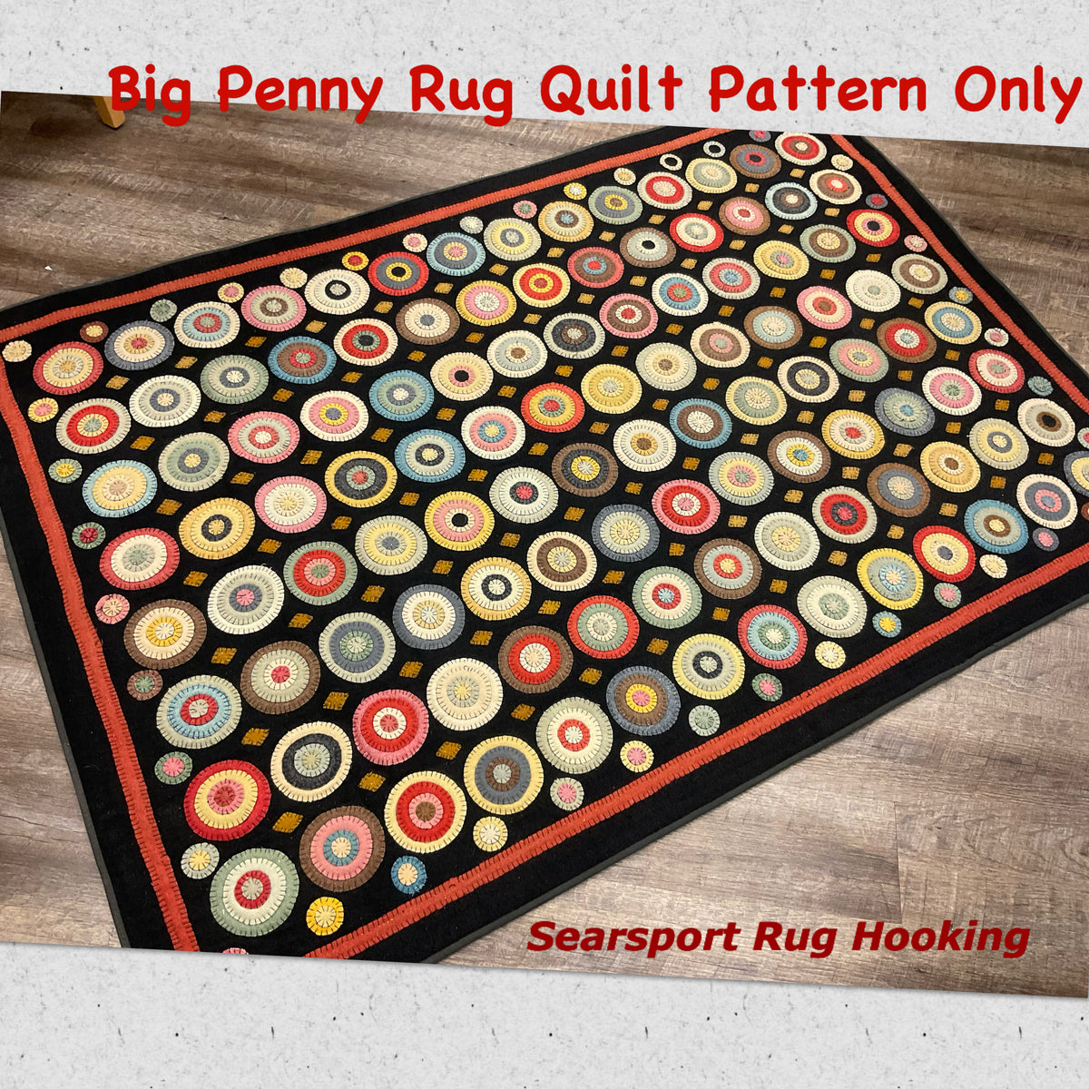 Penny Appliqué Pattern Pack ONLY – Searsport Rug Hooking