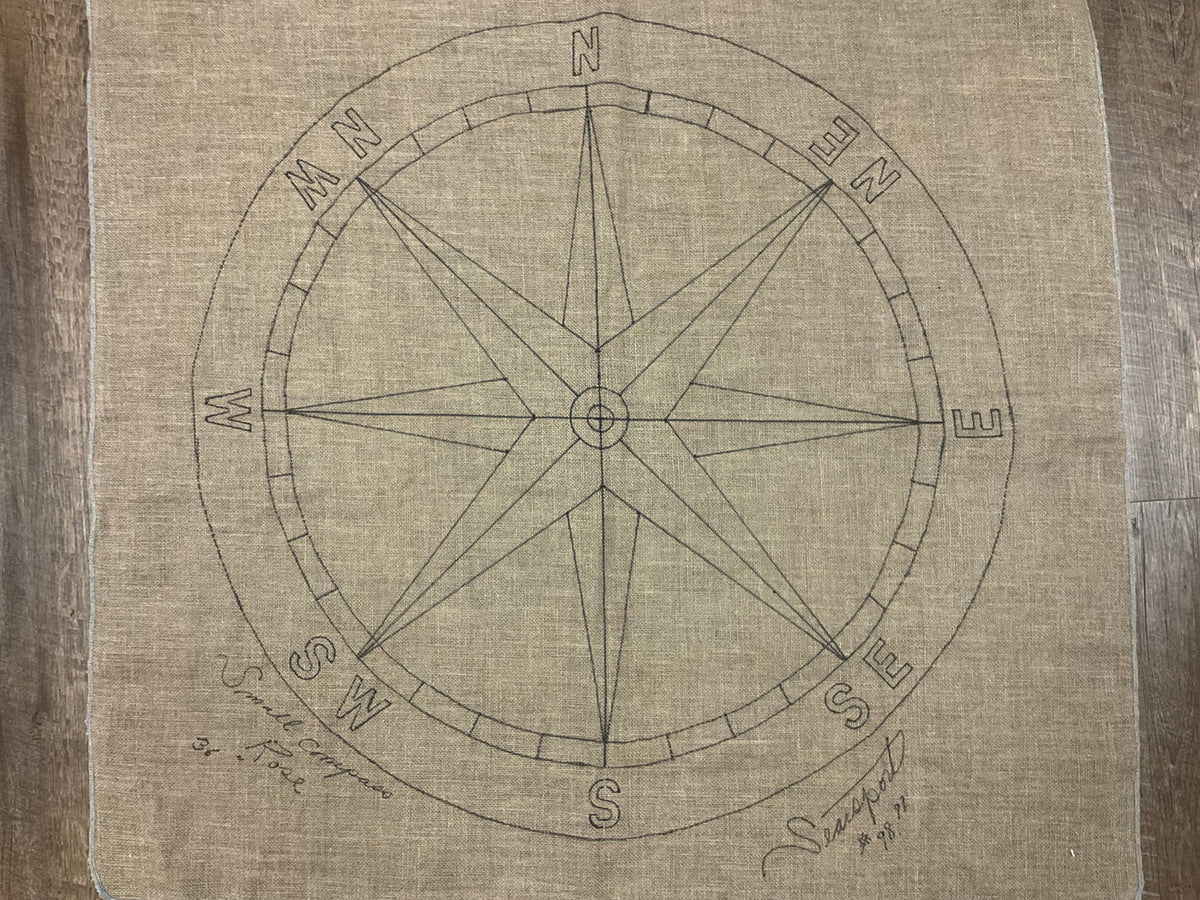 Small Compass Rose – Searsport Rug Hooking
