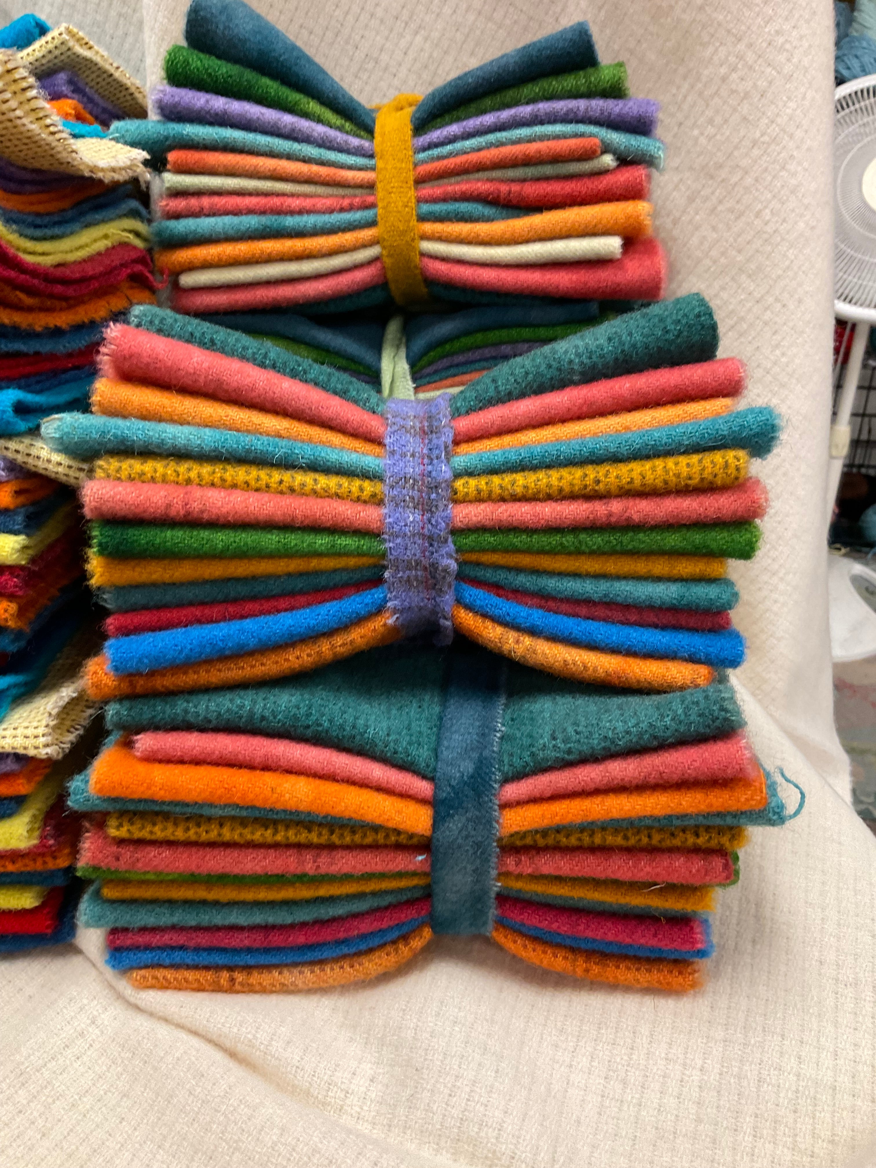 Washed Wool bundles – Searsport Rug Hooking