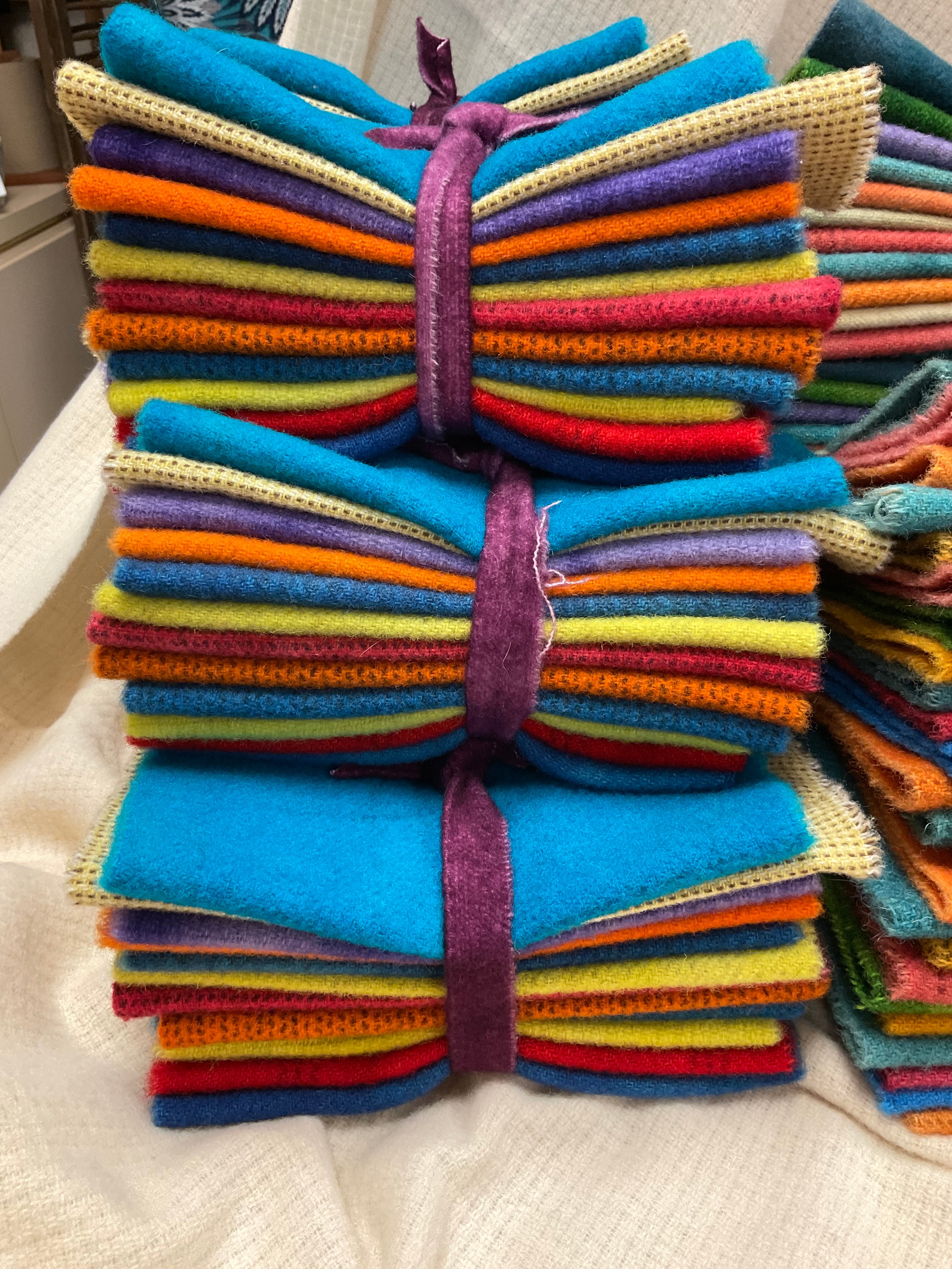 Washed Wool bundles – Searsport Rug Hooking