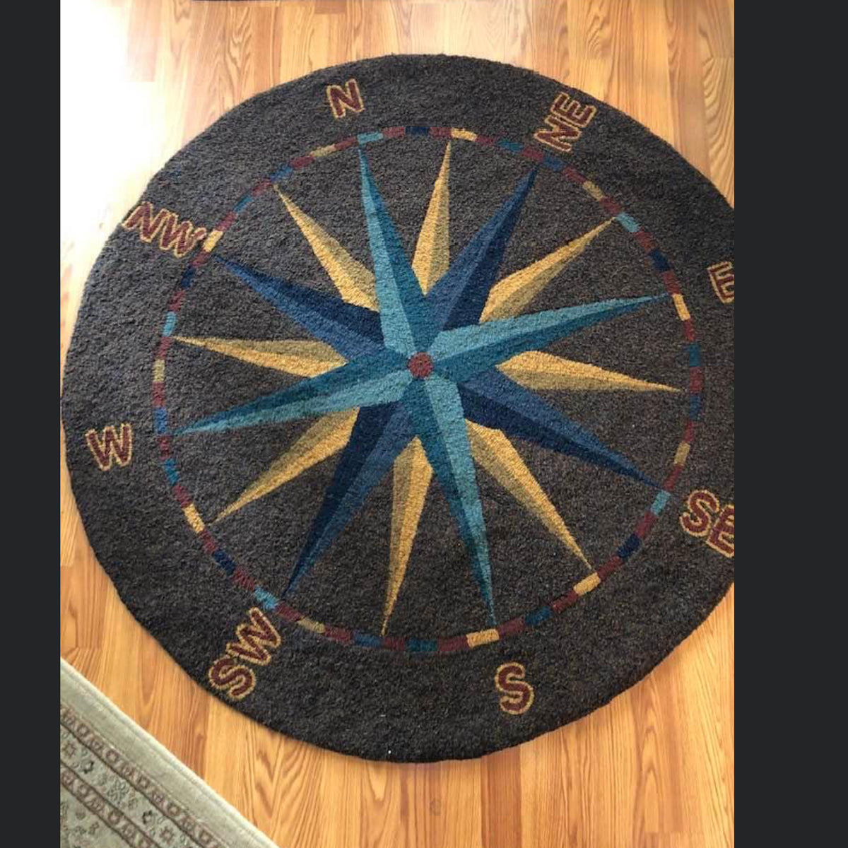 Large Compass Rose – Searsport Rug Hooking