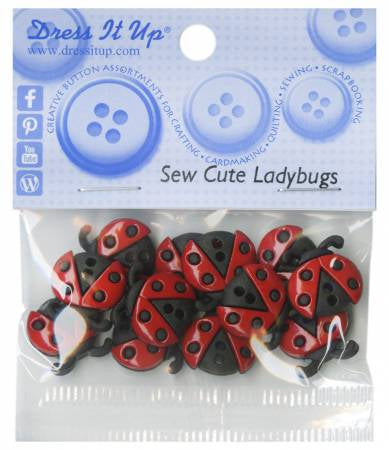 Tiny Bee & Lady Bug Button Packs – Searsport Rug Hooking