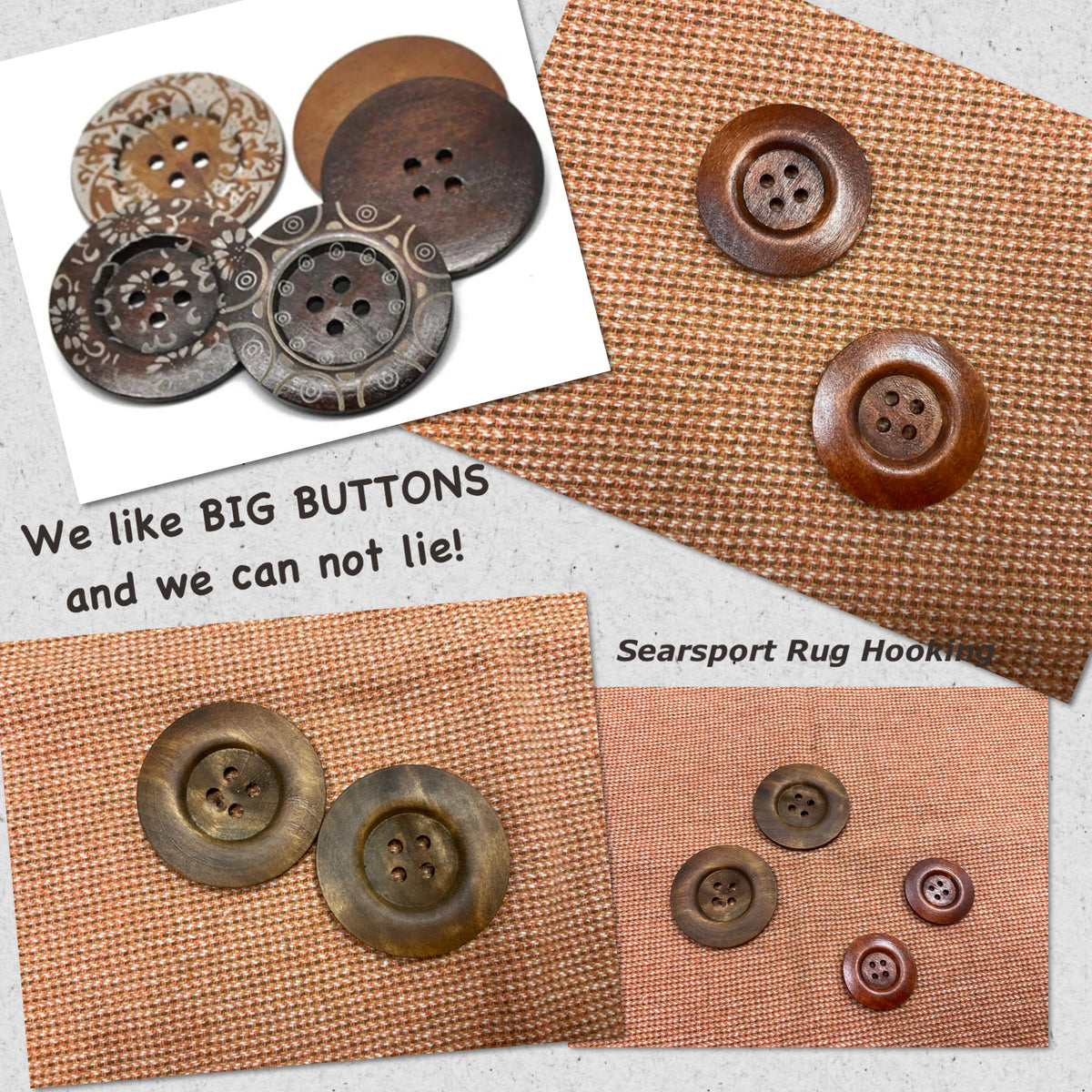 Big Buttons – Searsport Rug Hooking