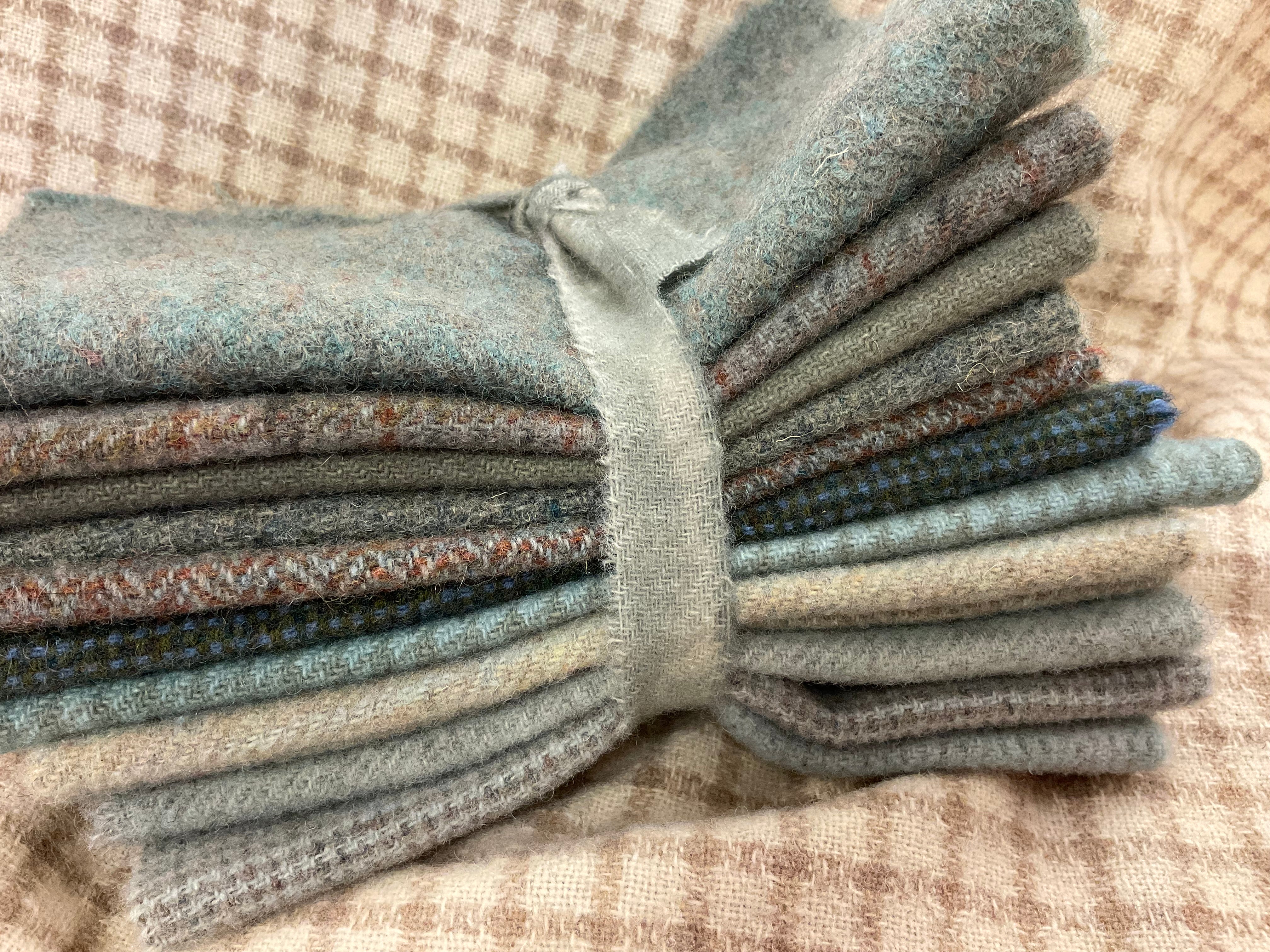Washed Wool bundles – Searsport Rug Hooking