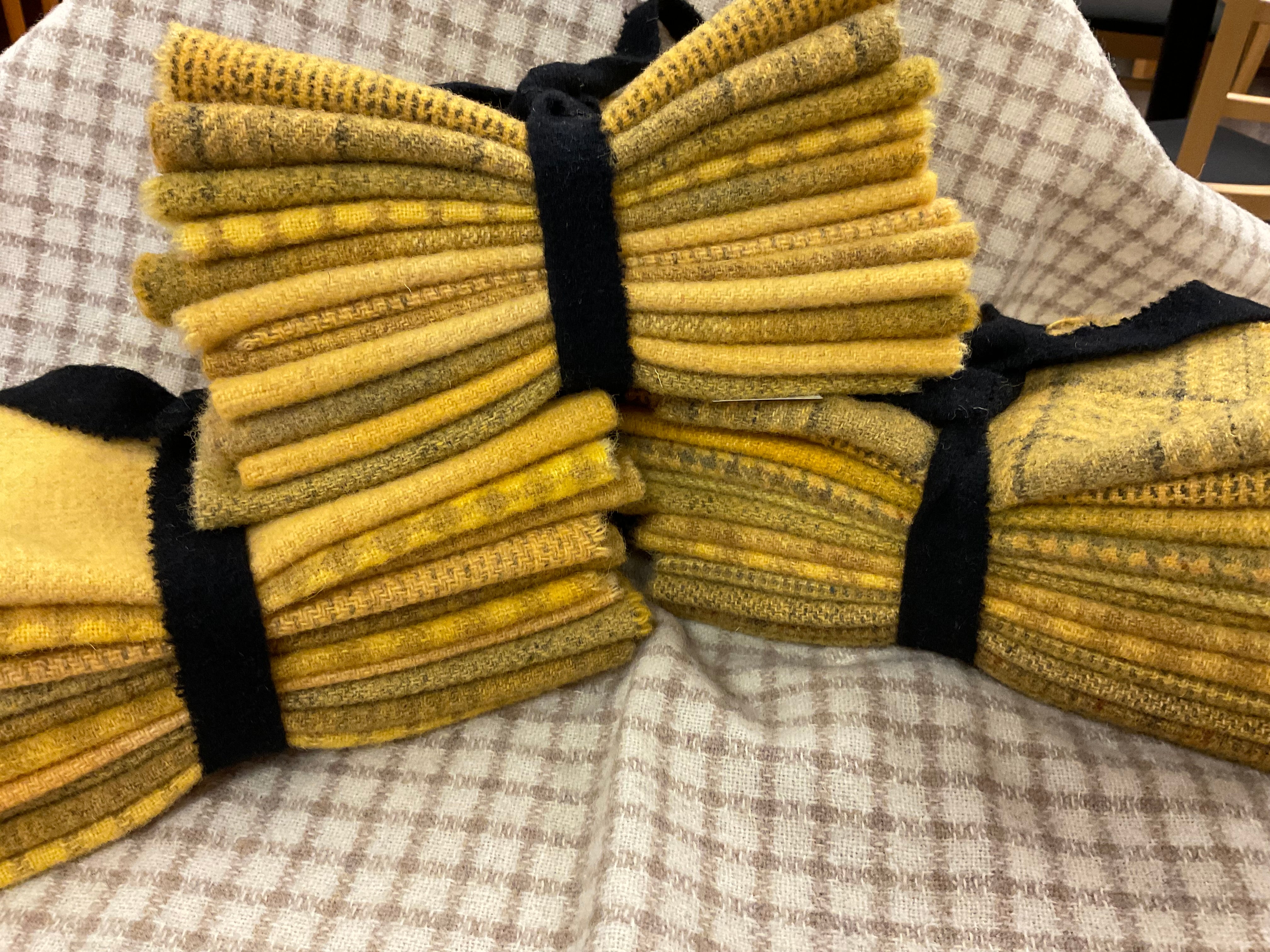 Washed Wool bundles – Searsport Rug Hooking