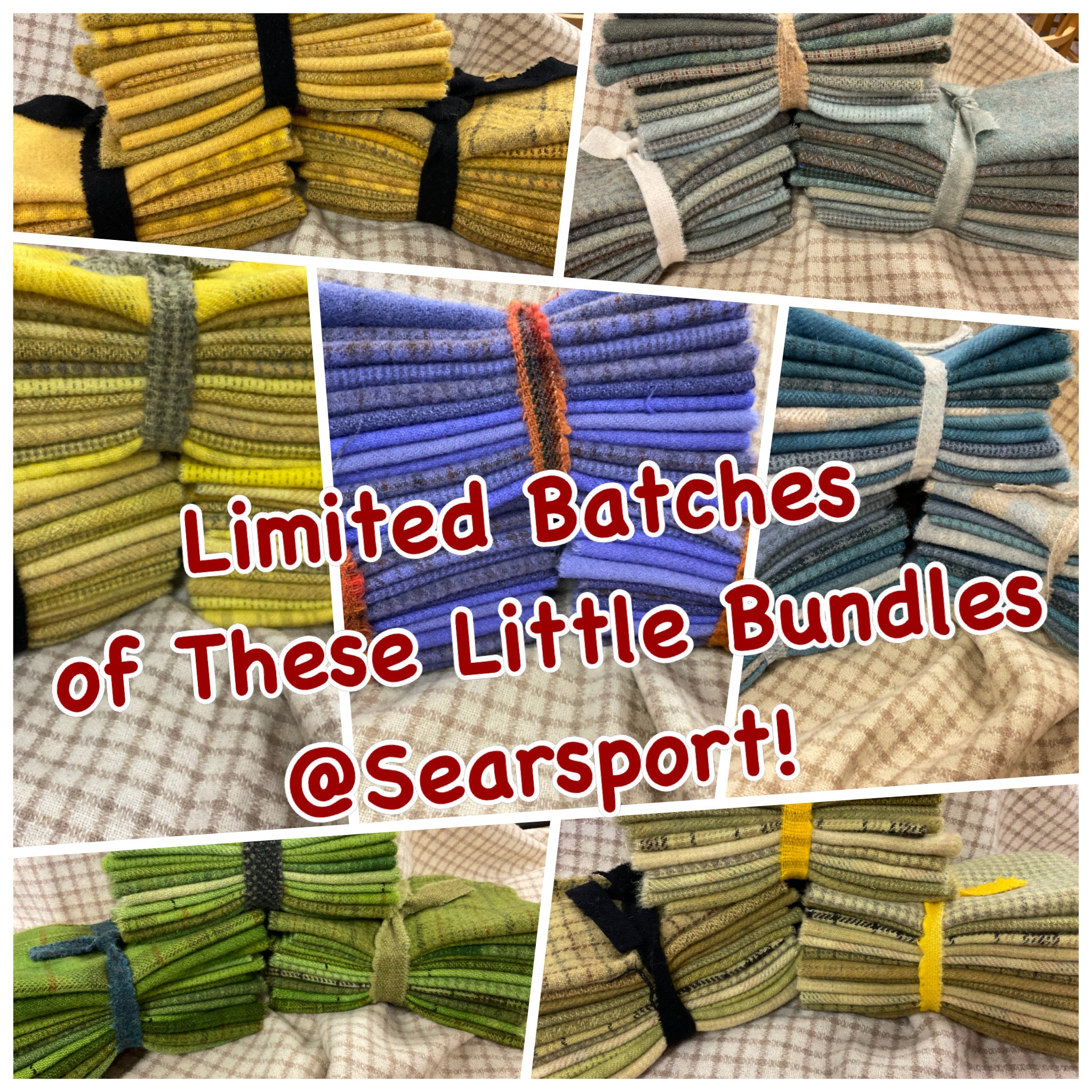 Washed Wool bundles – Searsport Rug Hooking