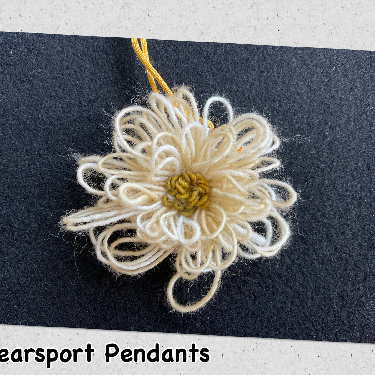 Mini Punch Shaggy Daisy Pendants Kits – Searsport Rug Hooking