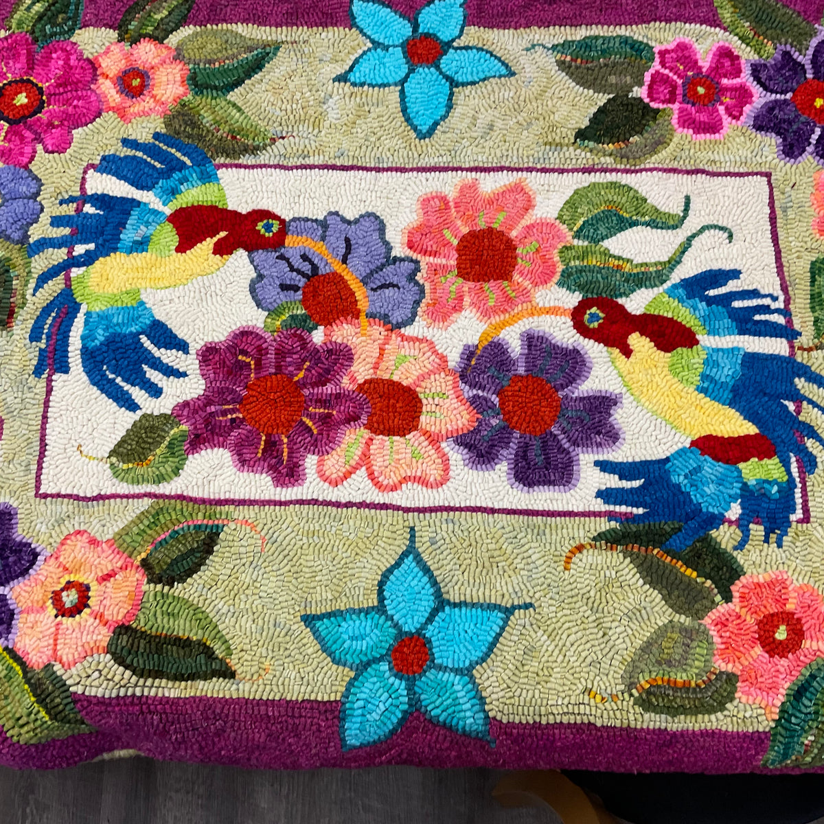 Birds in Paradise 32x36 – Searsport Rug Hooking