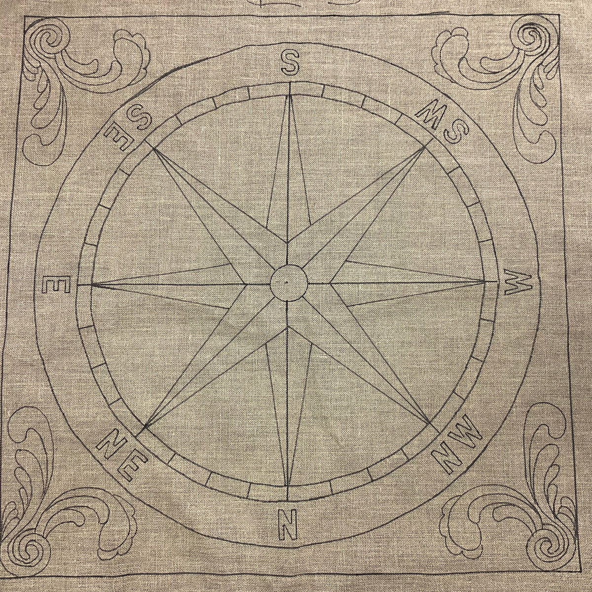 Square Compass Rose – Searsport Rug Hooking