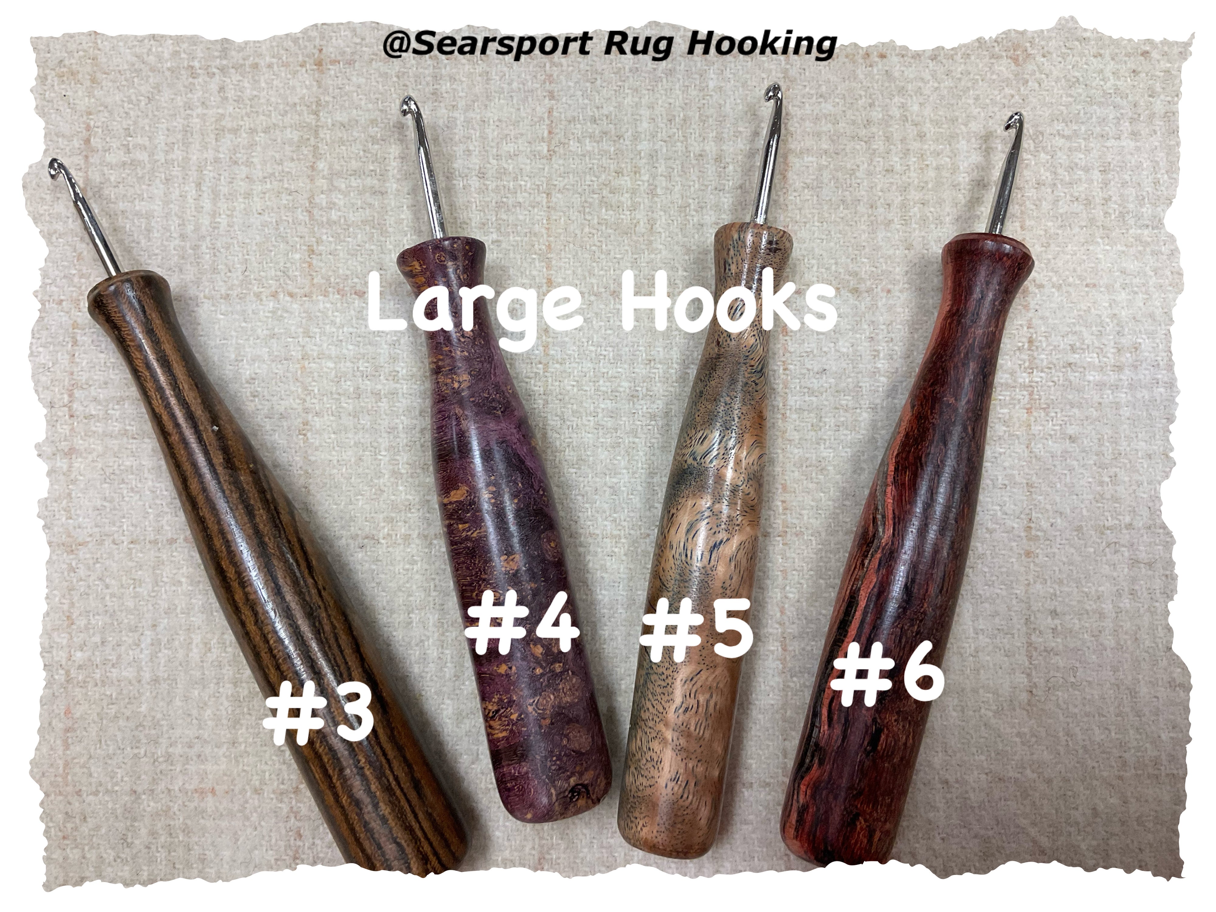 Hand turned Rug Hooks – Searsport Rug Hooking