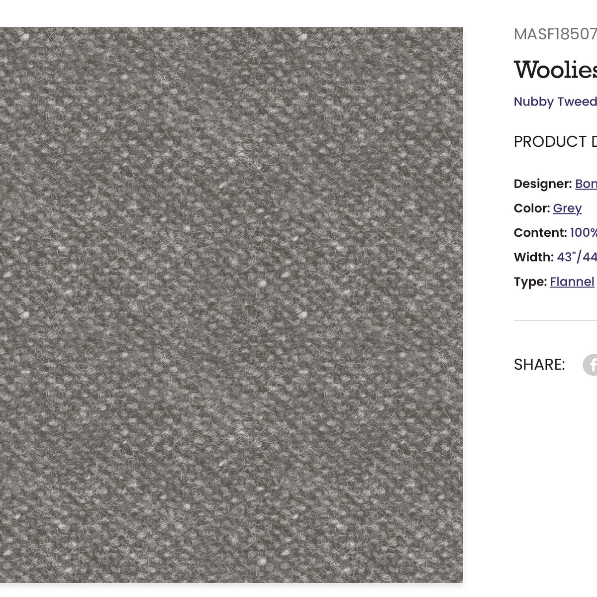 Gray Nubby Tweed Flannel – Searsport Rug Hooking