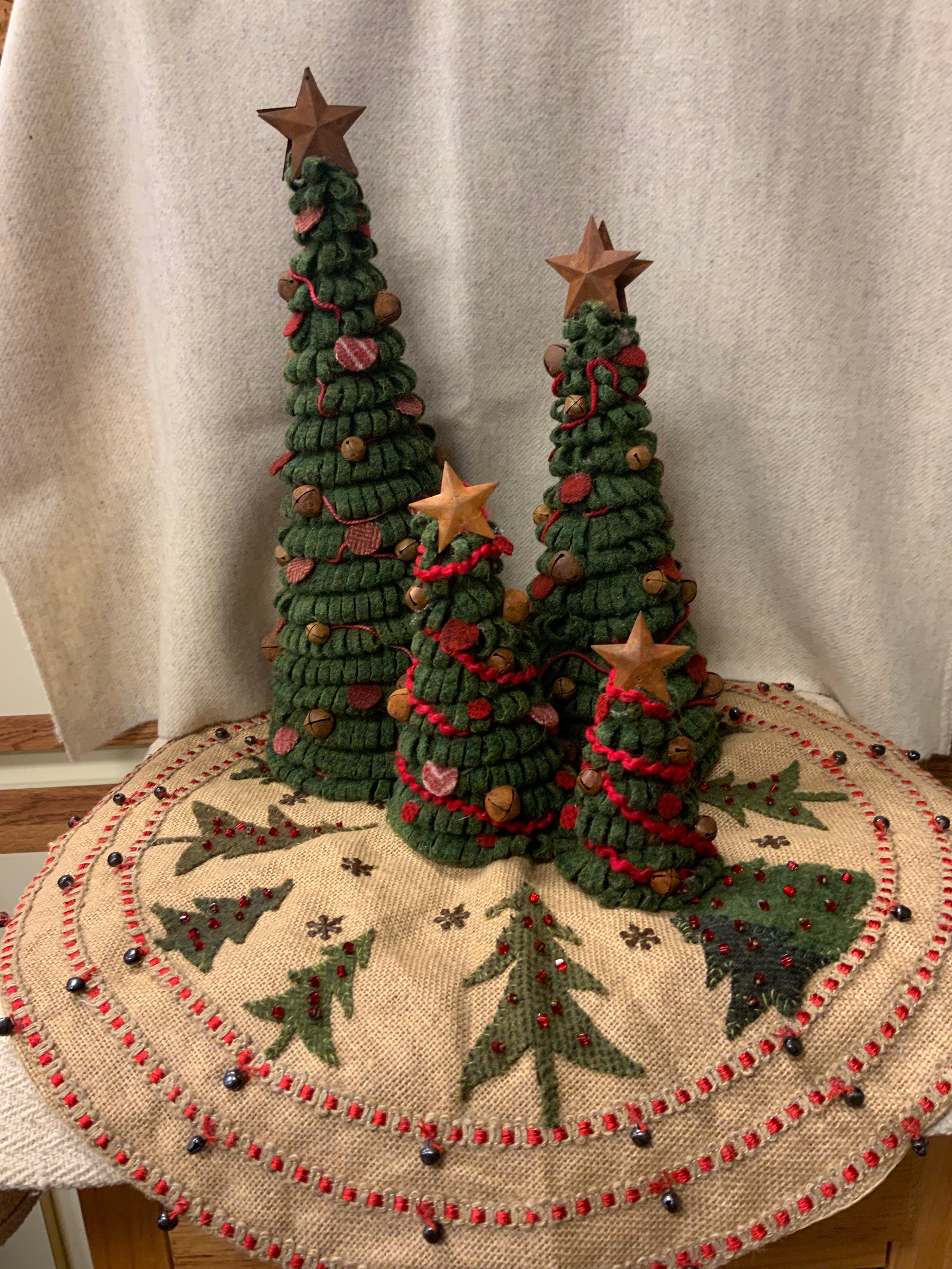 14 in Wooly Cone Tree Kit – Searsport Rug Hooking