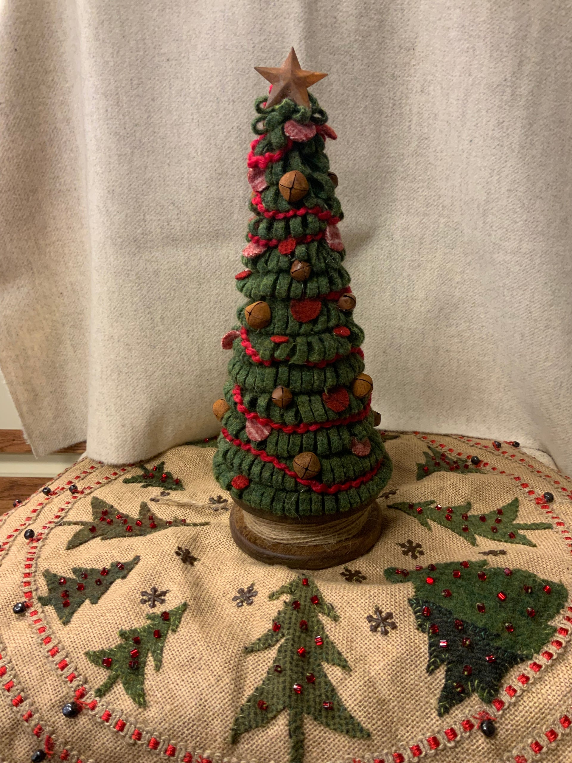 14 in Wooly Cone Tree Kit – Searsport Rug Hooking